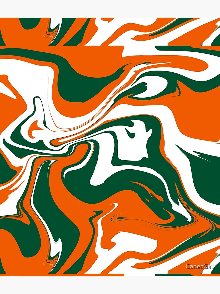 "Green and Orange Marbled " Backpack for Sale by CanesGirl | Redbubble