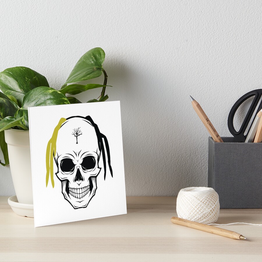 Xxxtentacion Skull Art Board Print By Humbledesign Redbubble
