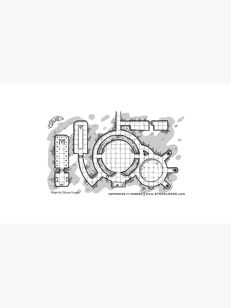 "Dungeon Map 01 - Circular Tomb" Mug by RGGames | Redbubble