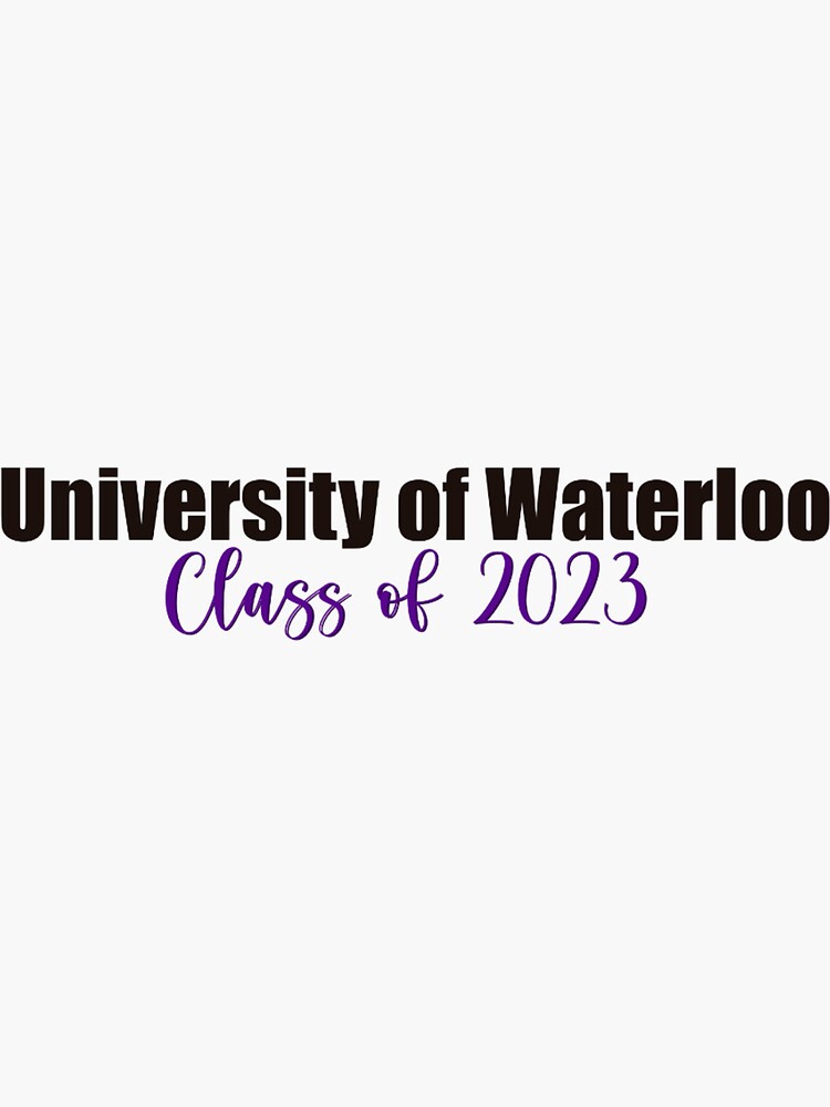 "UWaterloo 2023, engineering " Sticker for Sale by rdnt-creations ...