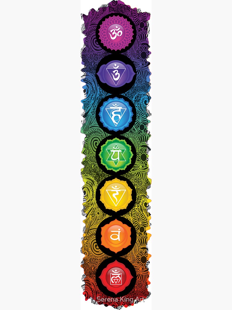 "7 Chakra Symbols - 62" Magnet for Sale by Serena King | Redbubble