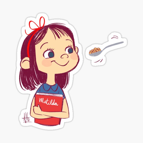 "Matilda" Sticker by Garbancitalicia | Redbubble