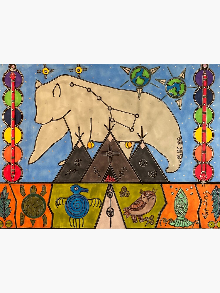 "Bear Spirit" Sticker for Sale by -GalacticArt- | Redbubble