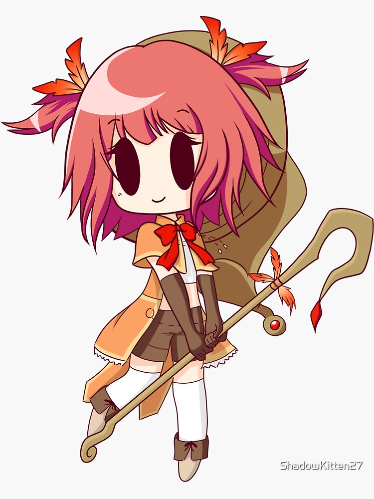 "Chibi Kaede" Sticker for Sale by ShadowKitten27 | Redbubble