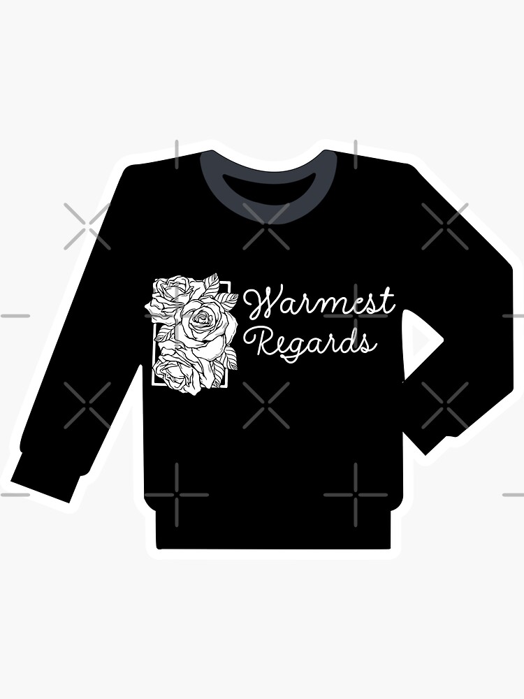 " David rose sweater..warmest regards " Sticker for Sale by Prita-D ...