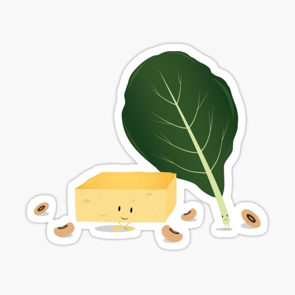 "Cornbread Collard Greens Black Eye Peas Characters" Sticker for Sale ...