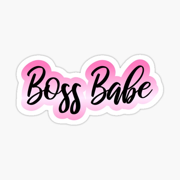 "Boss Babe" Sticker by RoyalToons | Redbubble