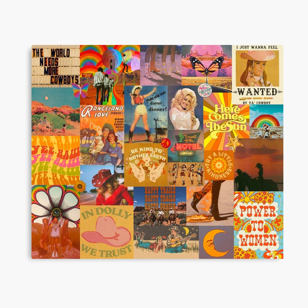 Art & Collectibles Paper Hey Cowboy collage art etna.com.pe