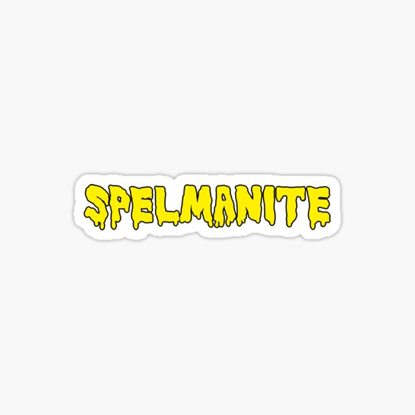 "Spelmanite Drip (yellow)" Sticker for Sale by yesitsnalani | Redbubble