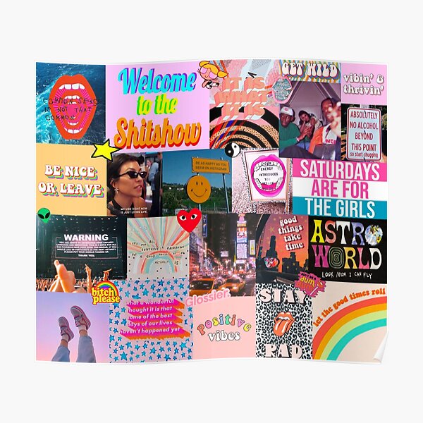 "VSCO Collage" Poster for Sale by somebodyelse | Redbubble