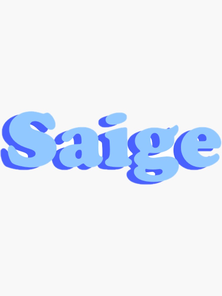 "Saige" Sticker for Sale by LivGillin | Redbubble