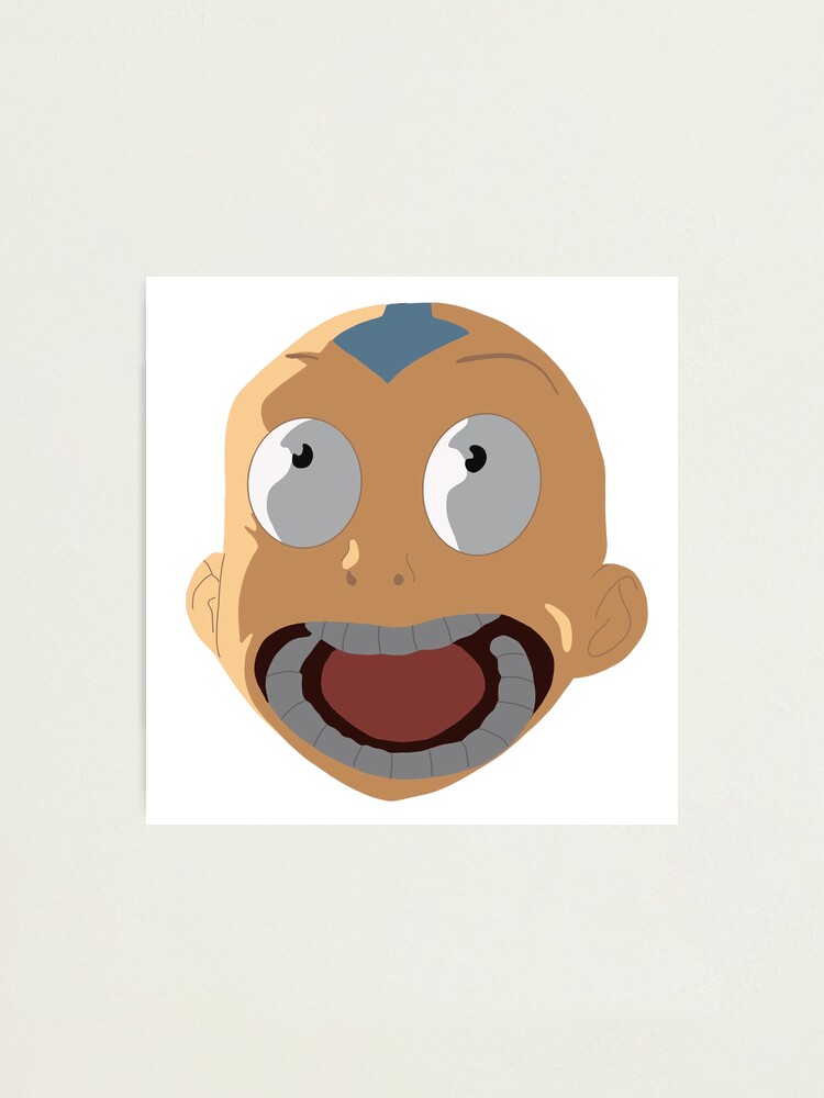 "Avatar the Last Airbender Funny Aang Face" Photographic Print by ...