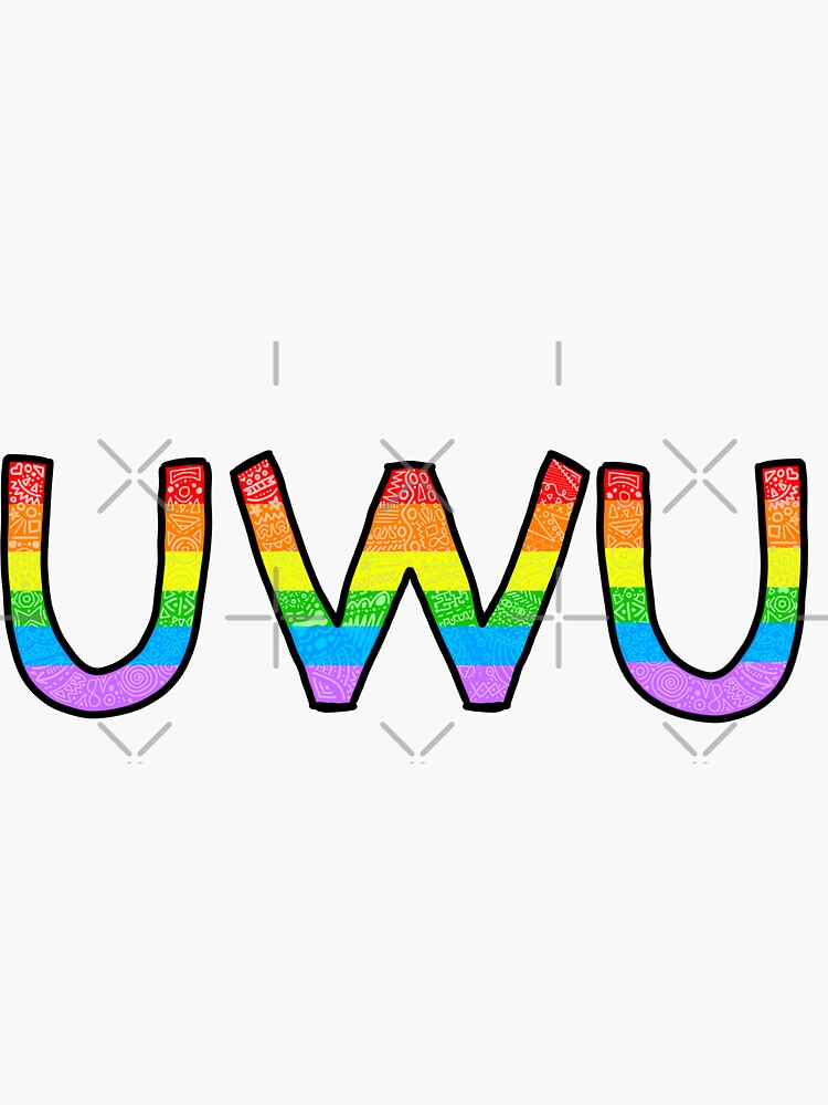 "Gay uwu" Sticker by MegDaPerson | Redbubble