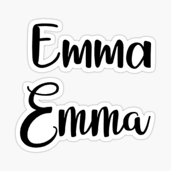 "Emma name sticker pack" Sticker by ameliazhengg | Redbubble