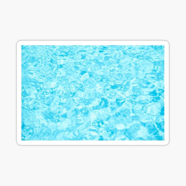 "Swimming pool blue water" Sticker for Sale by crashdesign | Redbubble