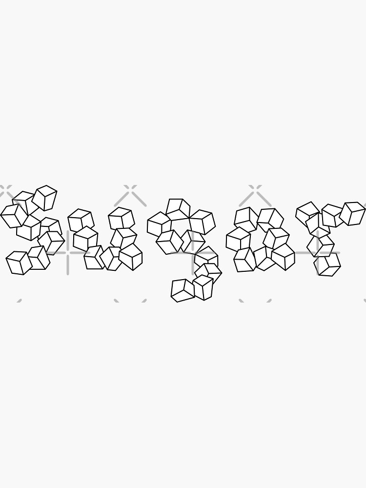 "Sugar" Sticker for Sale by ushilkov | Redbubble