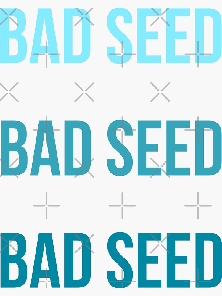 "Bad Seed Wide/Sticker Pack" Sticker for Sale by Artsy-Sydney | Redbubble