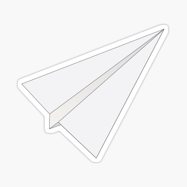 "Paper airplane" Sticker for Sale by EvgeniiV | Redbubble