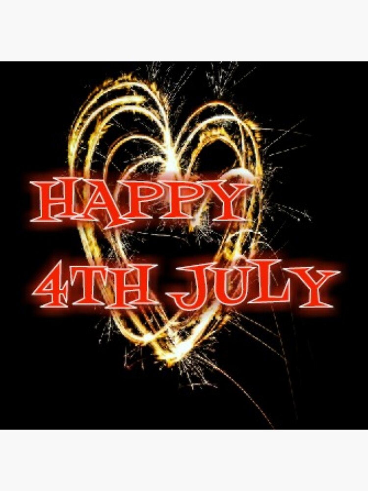 Pegatina «Feliz día de la independencia 4 de julio» de Bravemind ...