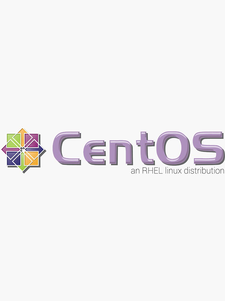 "CentOS an RHEL Linux Distro" Sticker by rbonk | Redbubble