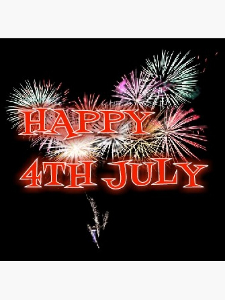 Pegatina «Feliz día de la independencia 4 de julio» de Bravemind ...