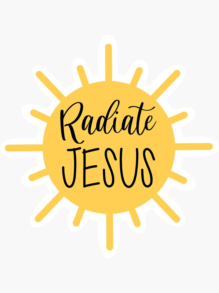 "Radiate Jesus" Sticker for Sale by libbybourland | Redbubble