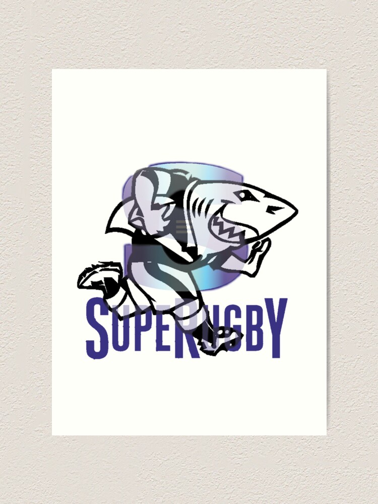 "NATAL SHARKS SHARK ATTACK FOR SOUTH AFRICA RUGBY SUPER RUGBY" Art ...