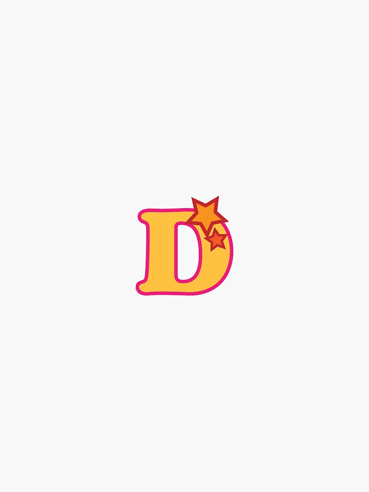 "Letter D Sticker" Sticker by reesethompson21 | Redbubble