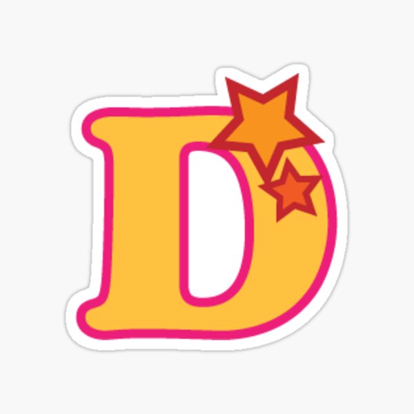 "Letter D Sticker" Sticker by reesethompson21 | Redbubble