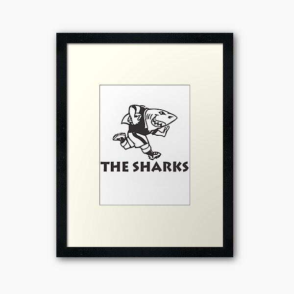 "NATAL SHARKS FOR LIGHT SHIRTS SOUTH AFRICA RUGBY SUPER RUGBY" Framed ...