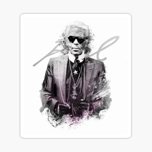 Sticker: Karl Lagerfeld | Redbubble