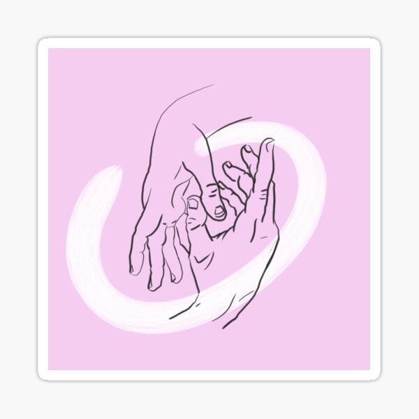 "A Helping Hand" Sticker for Sale by kseniaart | Redbubble