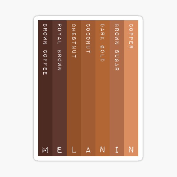"MELANIN" Sticker by CasaLatina | Redbubble