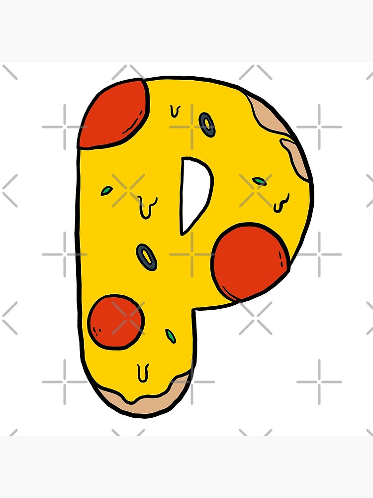 "Pizza Letter P" Poster for Sale by siridhata | Redbubble