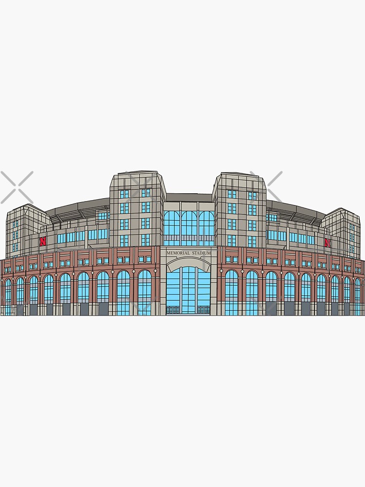 "Memorial Stadium" Sticker for Sale by Jmakesart | Redbubble
