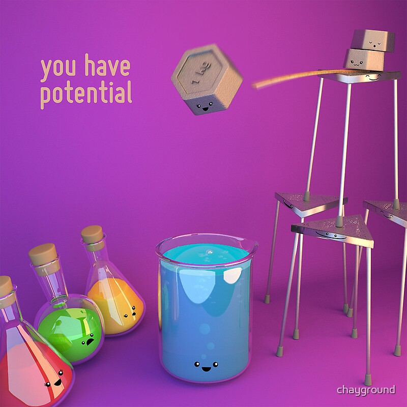 "You Have (Gravitational) Potential - Cute Chemistry" by chayground ...