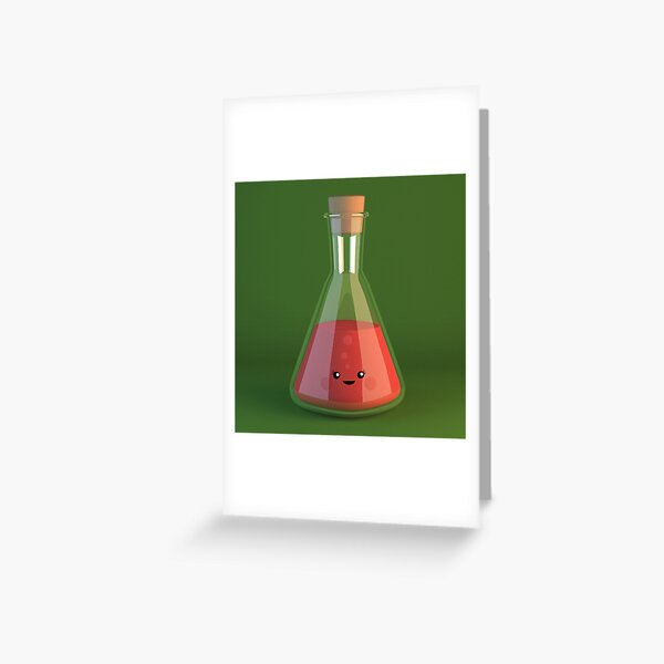 "Science Flask - Cute Chemistry" Greeting Card for Sale by chayground ...