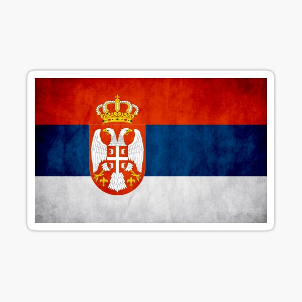 "serbian flag" Sticker by jocaex | Redbubble