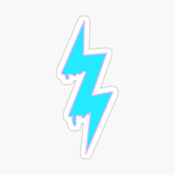 "Drippy Lighting Bolt" Sticker for Sale by megannboyd | Redbubble