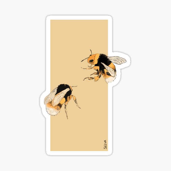 "abejas " Sticker by Selva-arte | Redbubble