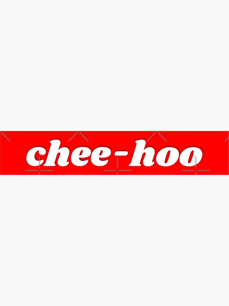 "chee-hoo" Sticker for Sale by Alohajizelle | Redbubble