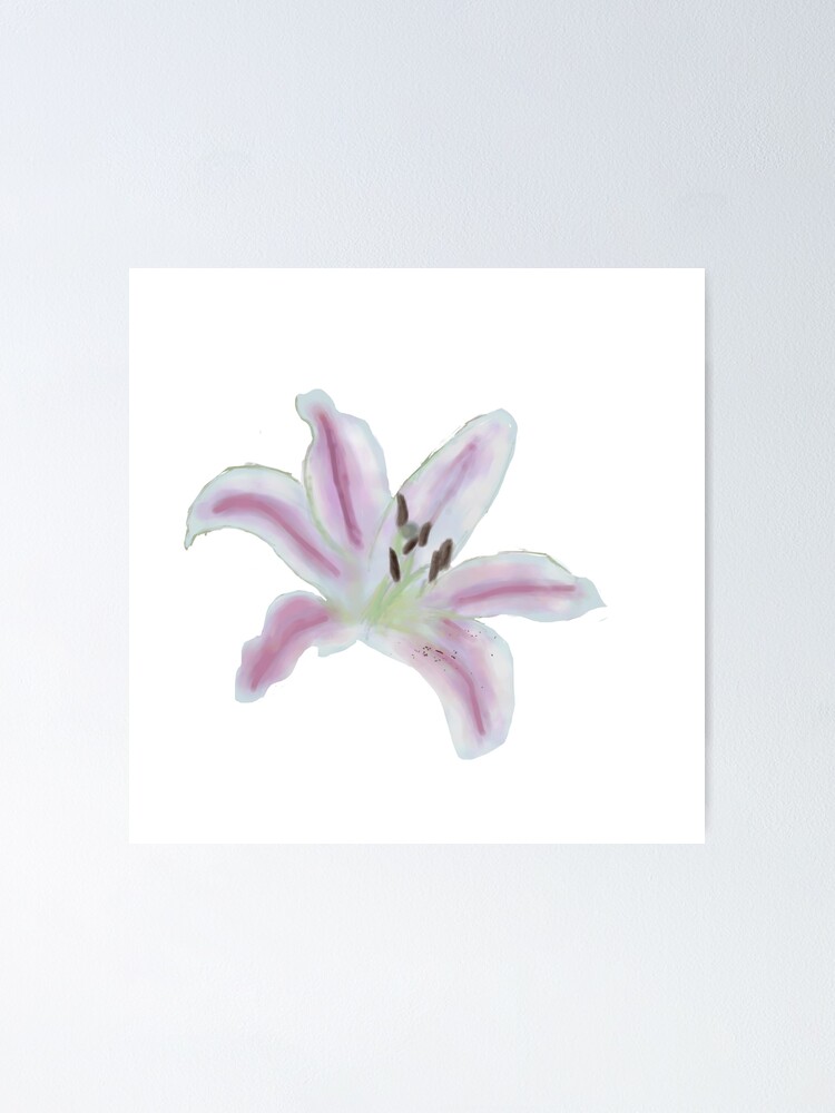 "Lily Flower" Poster by minhtfresh | Redbubble
