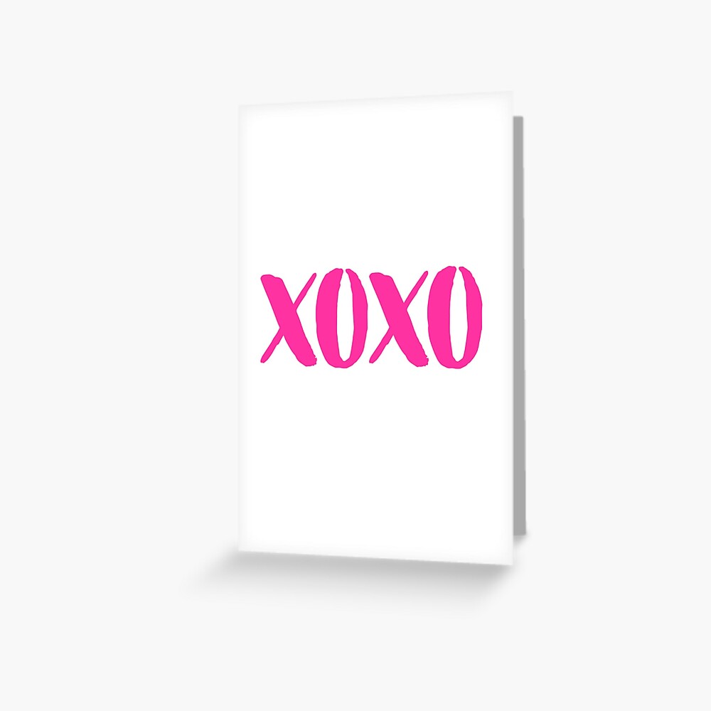 "xoxo pink sticker" Sticker for Sale by madebyamanda | Redbubble