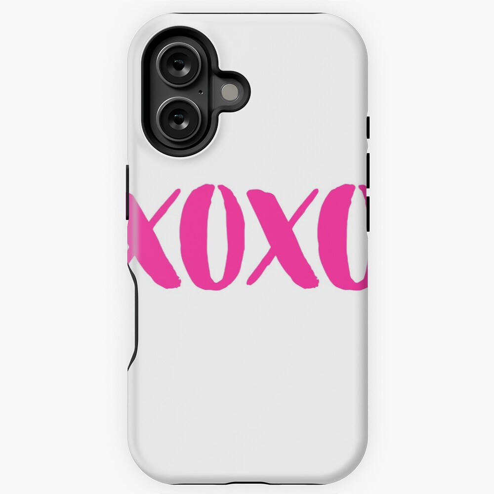"xoxo pink sticker" Sticker for Sale by madebyamanda | Redbubble