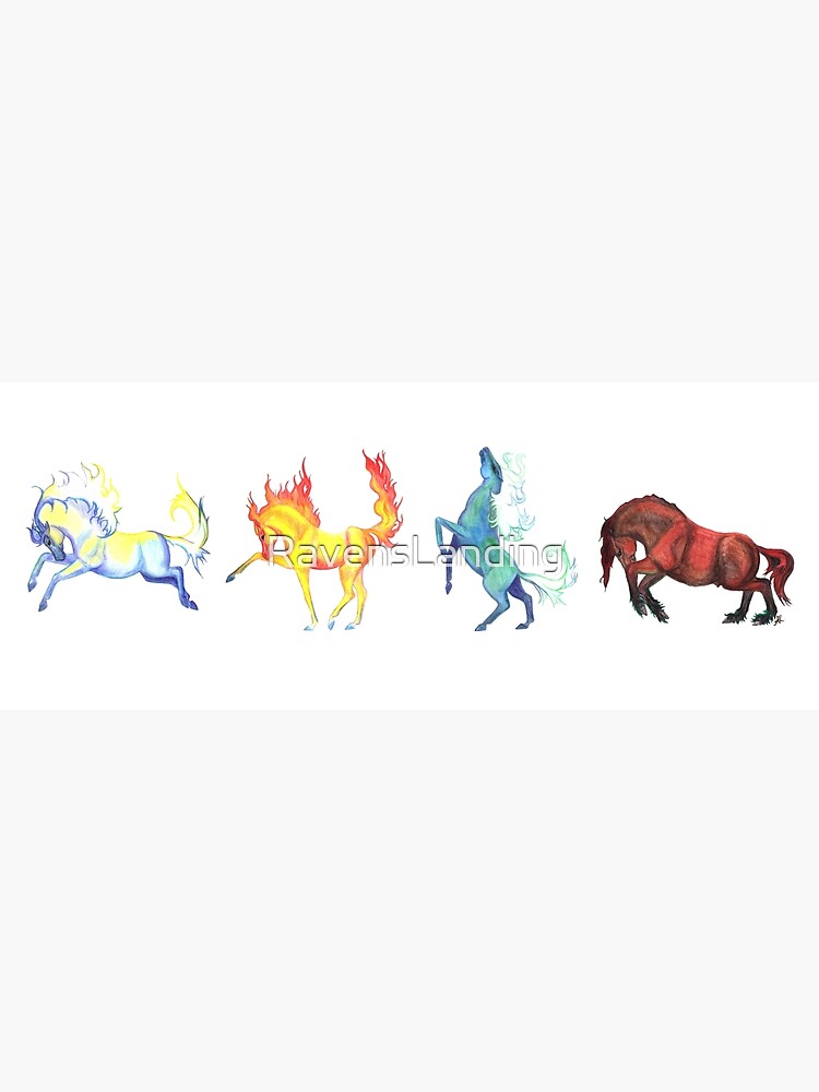 "Elemental Horses" Poster for Sale by RavensLanding | Redbubble