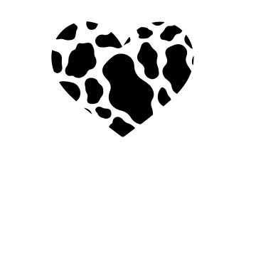 "Cow print heart" Sticker for Sale by sammyjeanmontag | Redbubble