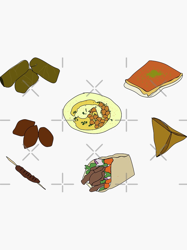 "Arabic Food" Sticker for Sale by leileel | Redbubble