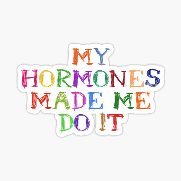 "Hormones" Sticker for Sale by SashaRusso | Redbubble