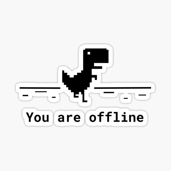 "You are offline " Sticker for Sale by devforce | Redbubble