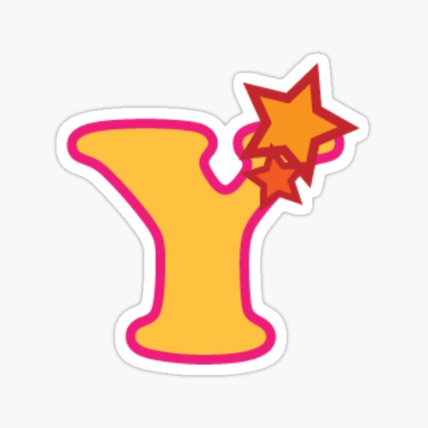 "Letter Y Sticker" Sticker by reesethompson21 | Redbubble